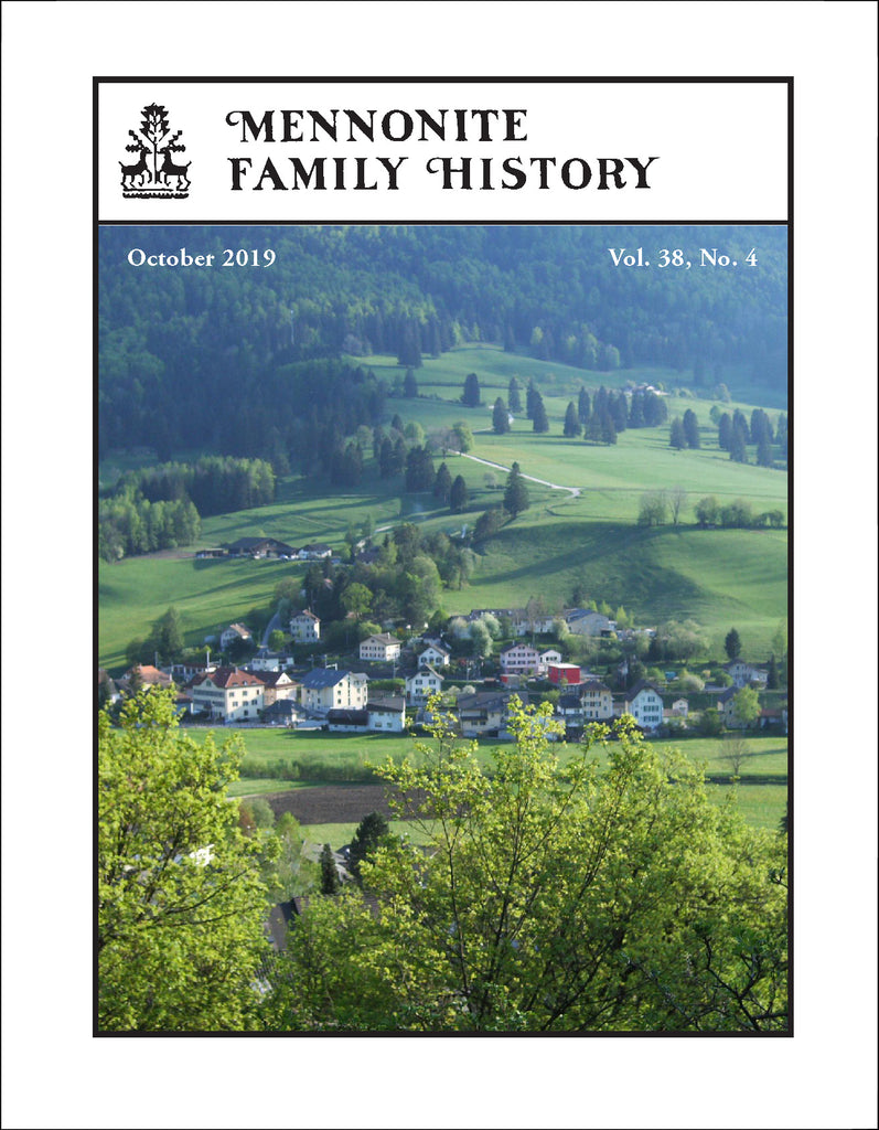 Mennonite Family History October 2019: Masthof Press: Masthof: Books